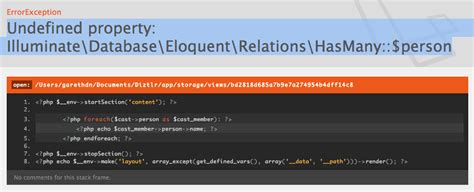 Php Accessing Nested Relationship With Laravel 4 Stack Overflow