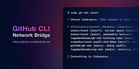 Lyon Till On Linkedin Github Githubgh Net A Network Bridge Between A Codespace And A Local
