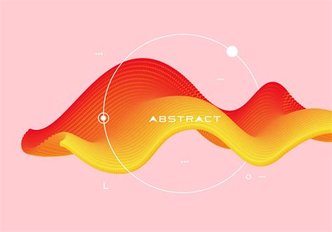 Modern Colorful Particle Wave Background With Conceptual Element Design