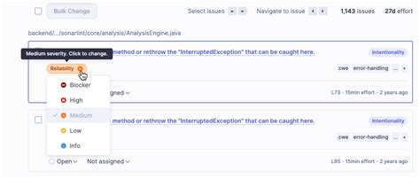 editing issues sonarqube server documentation