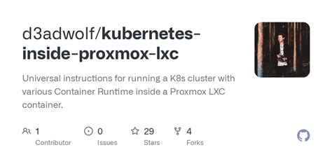Github D3adwolfkubernetes Inside Proxmox Lxc Universal Instructions For Running A K8s