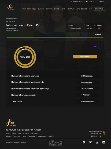 E Learning Platform مستقل
