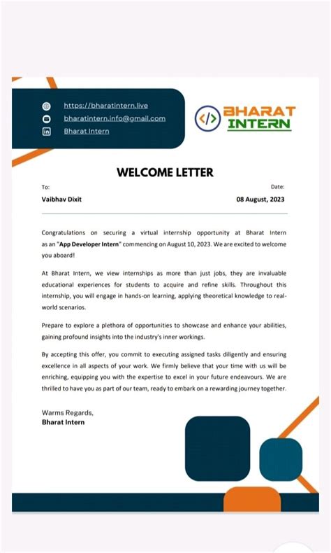 vaibhav dixit on linkedin androiddevelopment internship learning bharatintern