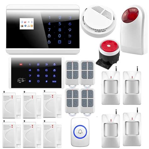 Touch Screen Keypad Panel Lcd Display Wireless Siren Gsm Pstn Sms Home