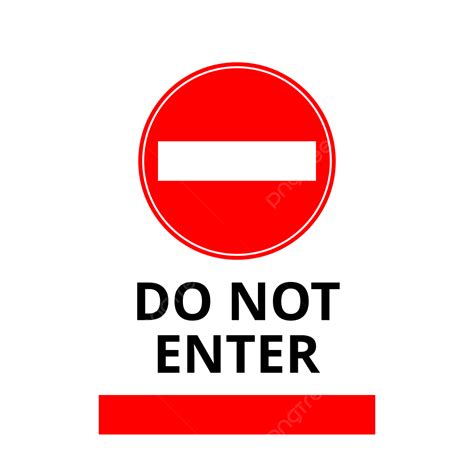 Não Digite O Sinal Vetor Png Não Entre Entrada Proibida Sinalização