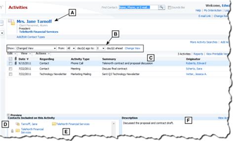 activities page interaction admin client