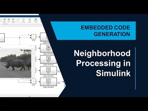 Neighborhood Processing In Simulink MATLAB Programming