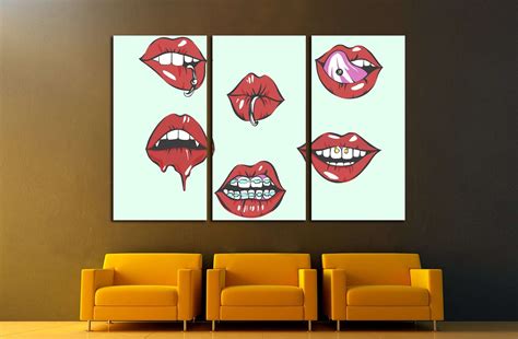 Pop Art Sexy Canvas Art Wall Decor 3 Piece Canvas Prints Artwork Ca