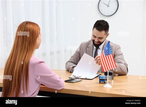 Immigration To United States Of America Embassy Worker Approving Visa