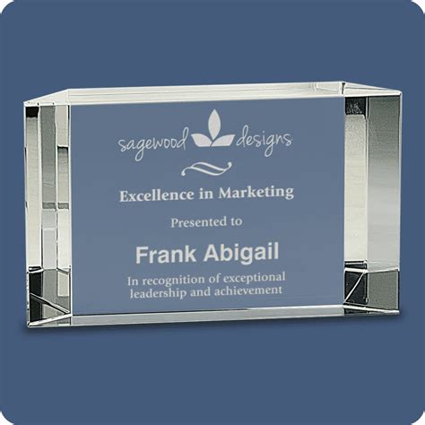 Engraved Crystal Awards Custom And Promotional