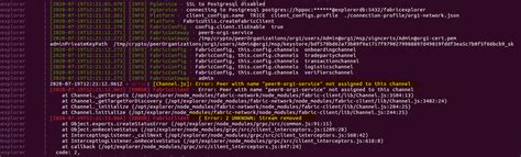 Docker Failed To Connect Hyperledger Explorer To Fabric Project