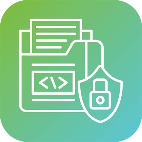 Data Security Vector Icon Style 22297218 Vector Art At Vecteezy