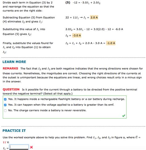 Solved EXAMPLE Another Application Of Kirchhoff S Rules Chegg