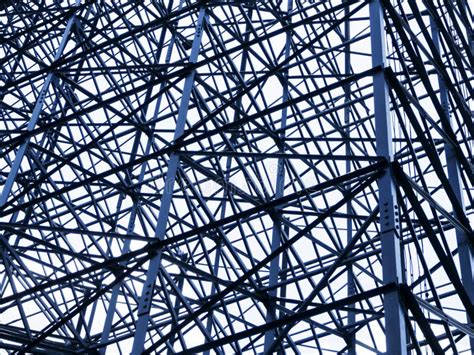 Steel Framework Structure On Modern Architecture Stock Image Image Of Industrial Technology