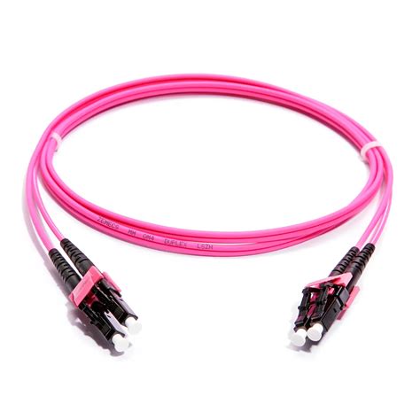 Duplex Patch Cord Multimode OM4 G651 1 LC LC Magenta Zemecs