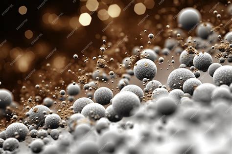 Premium Ai Image Golden Nanoparticles With Scale Bar As Seen With Transmission Electron Microscope