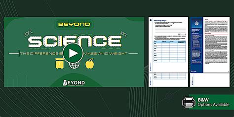 The Difference Between Mass And Weight Video Resource Pack