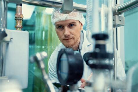 Portrait Of A Scientist Apothecary Extracting Cannabis Oil In Laboratory Stock Image Image