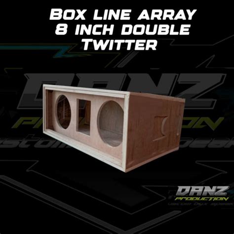 8 Inch Double Line Array Speaker Box Shopee Philippines