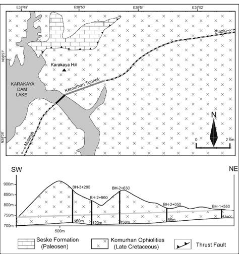 Geological Map And Cross Section Of The Tunnel Alignment Download Scientific Diagram