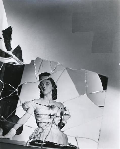 Reflection In Broken Mirror Model Wearing Photograph