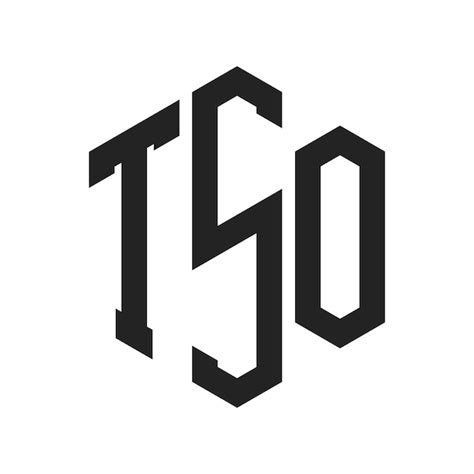 Premium Vector Tso Logo Design Initial Letter Tso Monogram Logo Using Hexagon Shape
