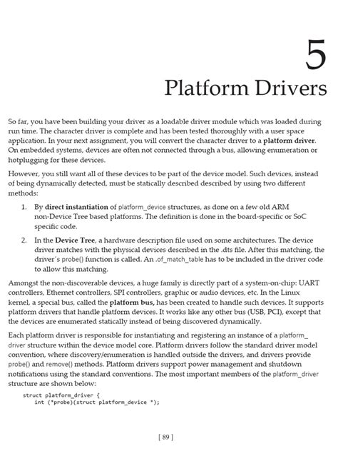 Chapter5 Pdf Device Driver Kernel Operating System