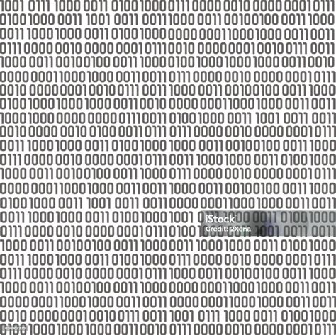 Seamless Pattern Filled In Real Binary Symbols Stock Illustration Download Image Now Binary
