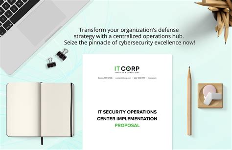 It Security Operations Center Implementation Proposal Template In