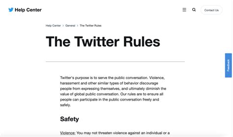 Resource Page Twitter User Policies The Abramowitz Foundation
