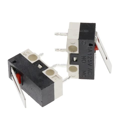 Ac 125v 1a Spdt 1no 1nc Momentary Long Hinge Lever Switch 1pcs