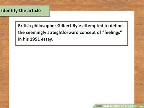 How To Write An Article Review With Sample Reviews WikiHow