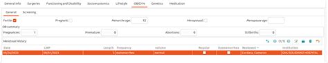 Gynecology GNU Health Hospital Information System Documentation