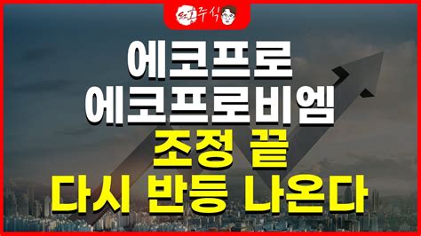 에코프로 에코프로비엠 조정 끝 다시 반등 나온다 Youtube