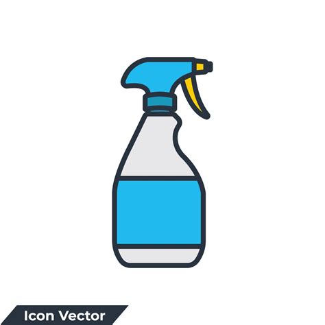 Spray Bottle Icon Logo Vector Illustration Spray Bottle Symbol Template For Graphic And Web