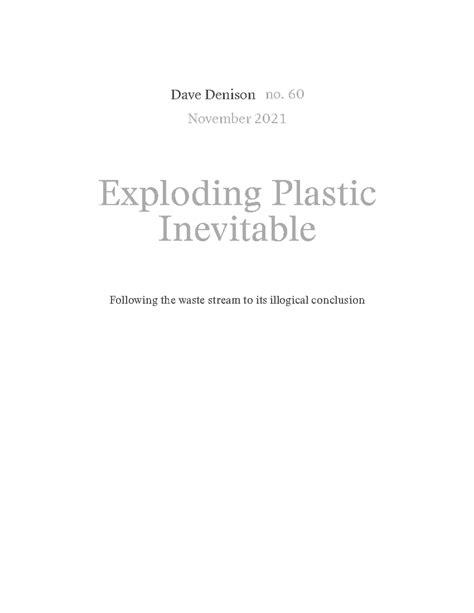 Exploding Plastic Inevitable Dave Denison Dave Denison No 60