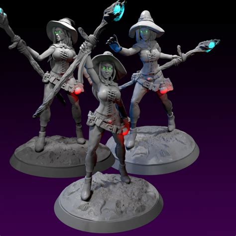 3d Printable Witches By Foxy Models