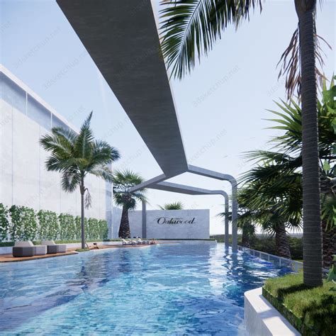 Swimming Pool Sketchup Model 032022087