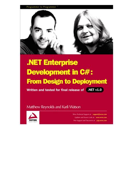 Dotnet Enterprise Development In C From Design To Deployment Pdf Soap World Wide Web