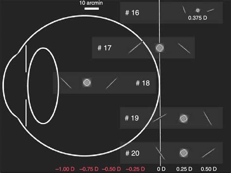 Psfs For Habitually Non Corrected Astigmatic Subjects The Numbers