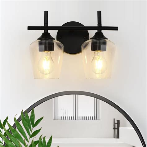 Matte Black Bathroom Light Emong 2 Light Bathroom Vanity Light Matte