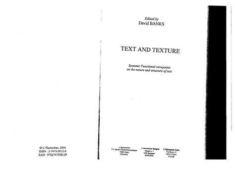 Pdf English And Spanish Structures The Textual Metafunction As A