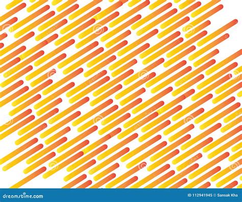 Vector Seamless Parallel Diagonal Red Yellow Overlapping Lines Pattern