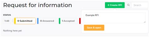 How Do I Submit An RFI Fonn