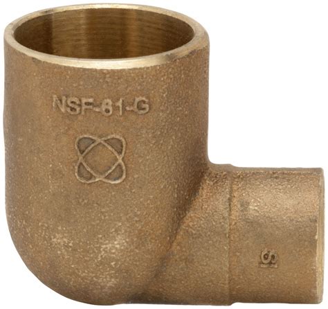 NIBCO Reducing Elbow Bronze Cup X Cup 1 1 2 In X 1 In Copper Tube Size For 1 5 8 In X 1 1 8
