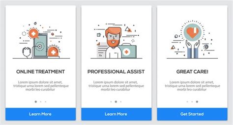 Premium Vector Flat Line Onboarding Concepts