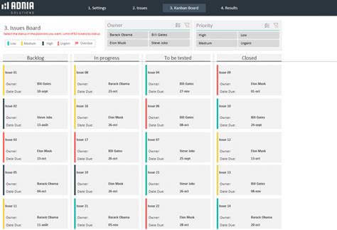 Issue Log Excel Template Adnia Solutions