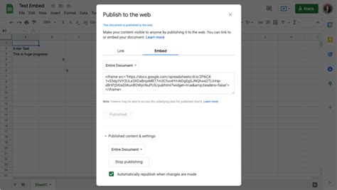 How To Embed An Editable Google Sheet Into A Webpage