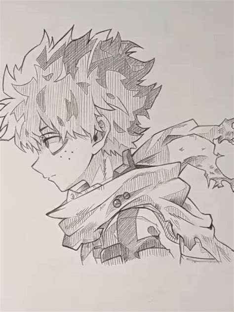How To Draw Izuku Midoriya With Pencil Anime Drawing Easy Artofit